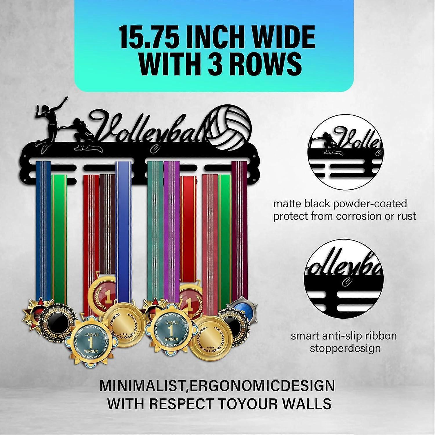 Volleyball Medals Hanger Display Holder Rack Wall Mount Hanger Decor ...