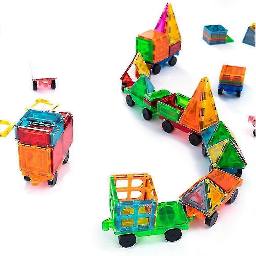 Magnetic Car Truck Wheel Set Magnetic Blocks Magnet Tiles Building ...