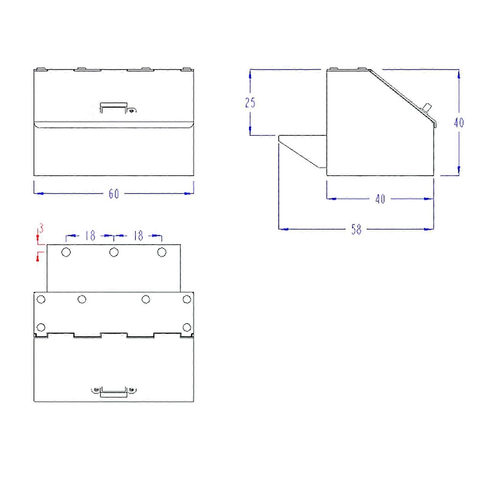 Metal Tool Box For 1/14 TAMIYA 56360 RC Tractor Truck DIY Car Model jy ...
