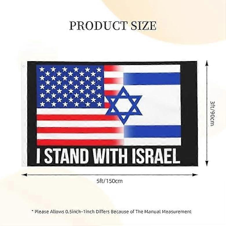 3x5 Ft I Stand With Israel Flag, Pray Flag Banner For Israel, Israel ...