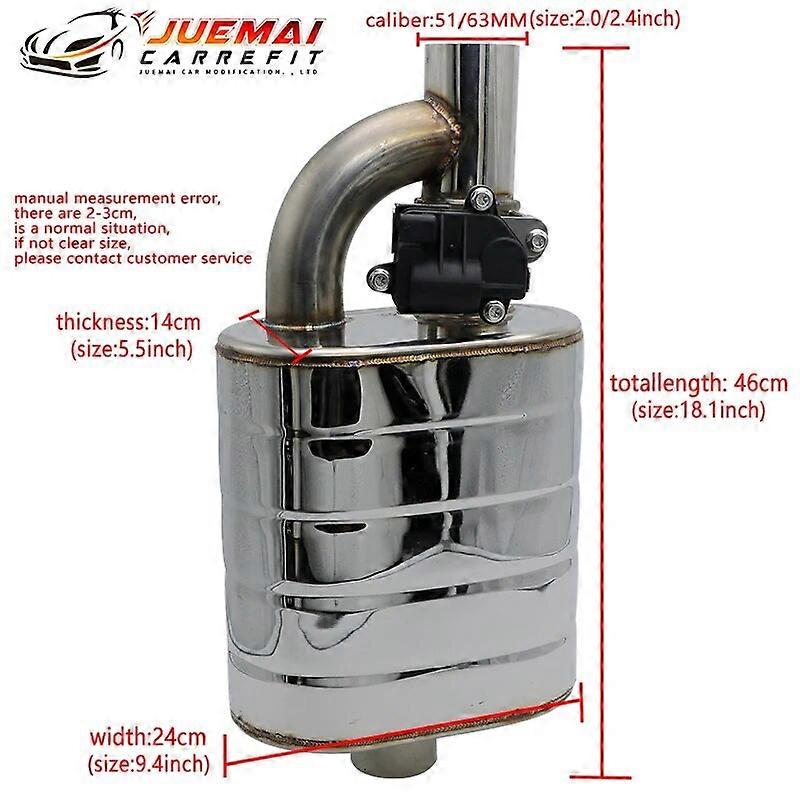 JUEMAI Electronic Exhaust Valve Muffler System Remote Control with ...
