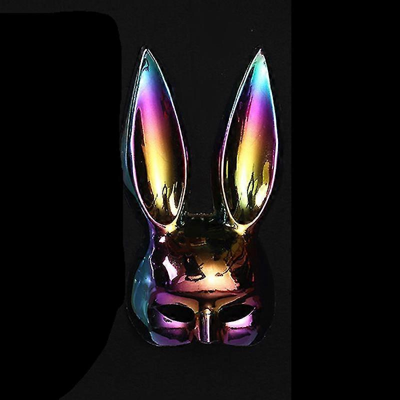 Rabbit Mask Men Women Easter Bunny Ear Mask Halloween Carnival Party ...