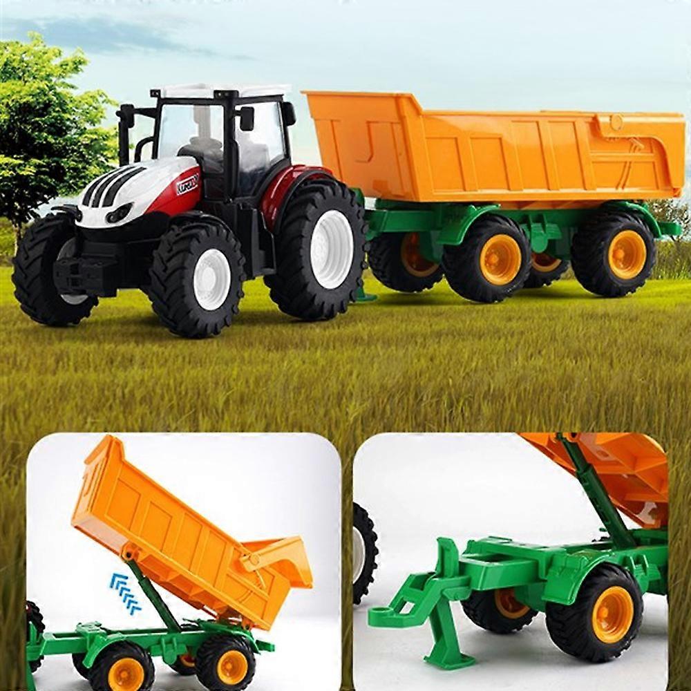 1/24 Rc Truck Farm Tractors Car Trailer 2.4G Remote Control Cars Model ...