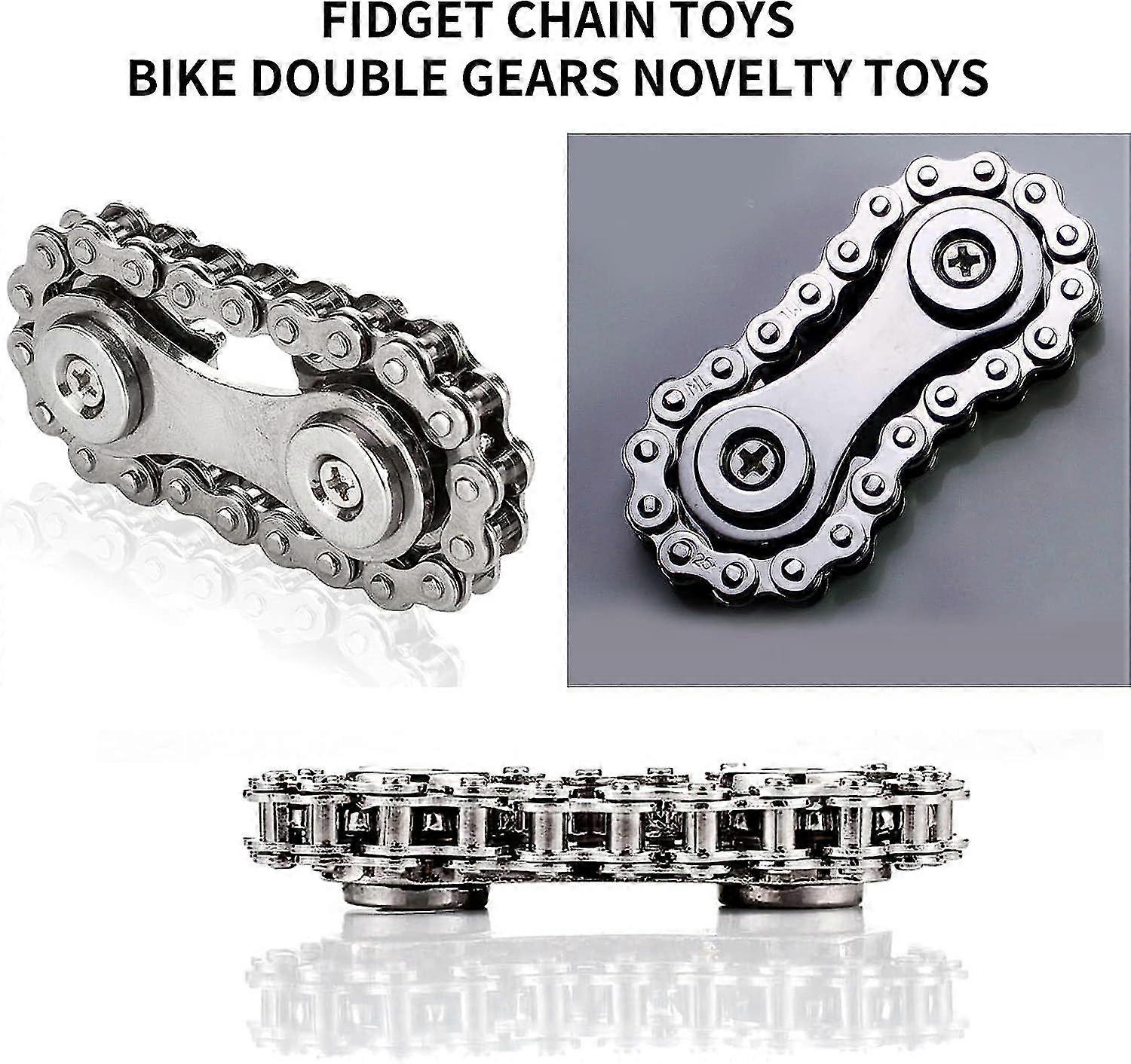 Fidget Chain Sensory Toys Autism-single Finger Fast Bearings Bike Chain ...