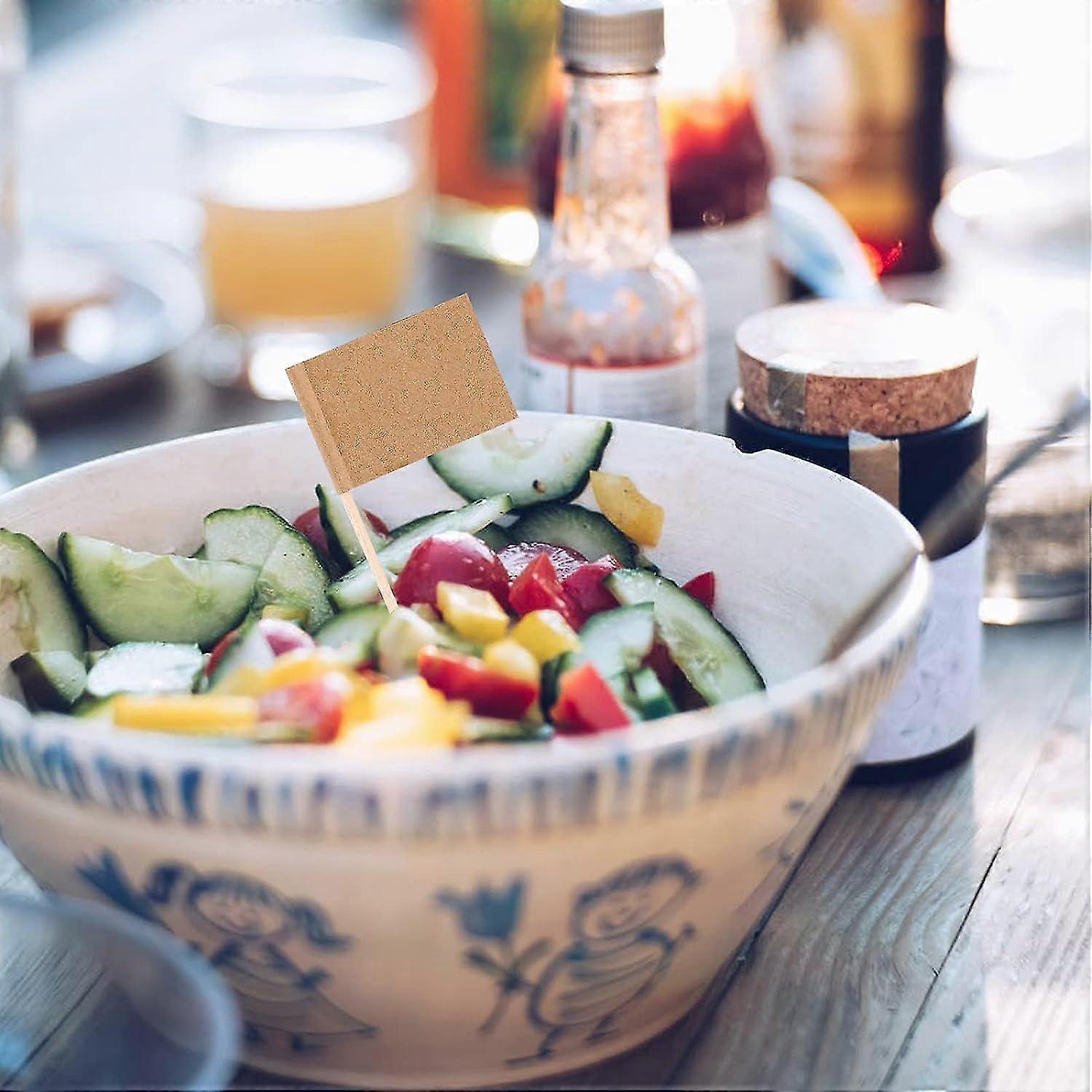 100pcs Labels Flags Blank Charcuterie Labels Cheese Board Labels ...