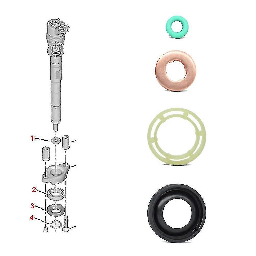 Fuel Injector Seal + Washer + O Ring Set For Citroen Berlingo C3 C4 ...