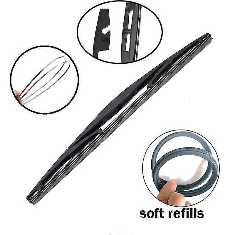 Wiper 12" Rear Wiper Blade For Subaru Xv Gt 2017 - 2021 Windshield ...