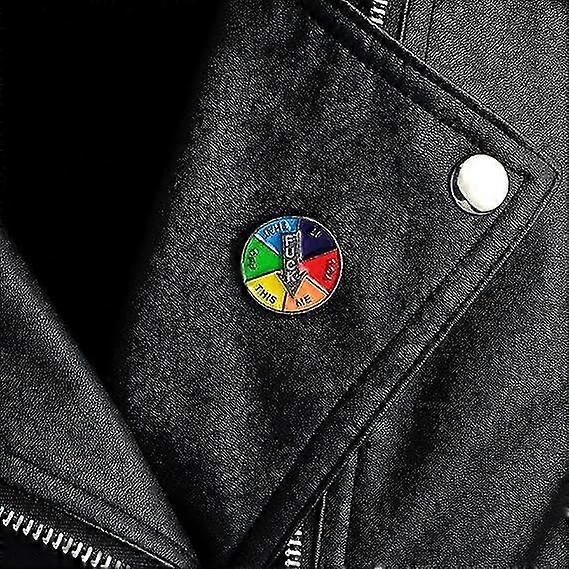 2pcs Fun Enamel Pin Badge, Funny Fuck Rotating Pins | Fruugo UK