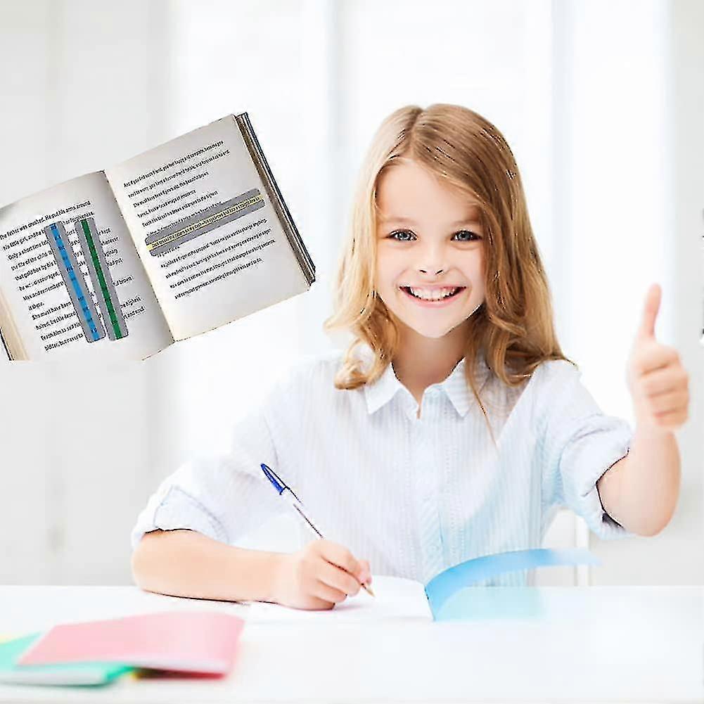 Dyslexia Guided Reading Strip,dyslexia Reading Ruler Dyslexic Colored ...