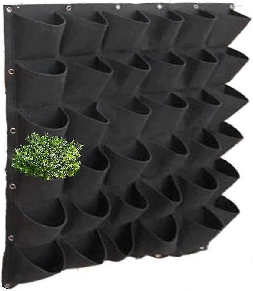 Wall Plant Bag Pockets Planting Bags Vertical Planter Felt Hanging ...