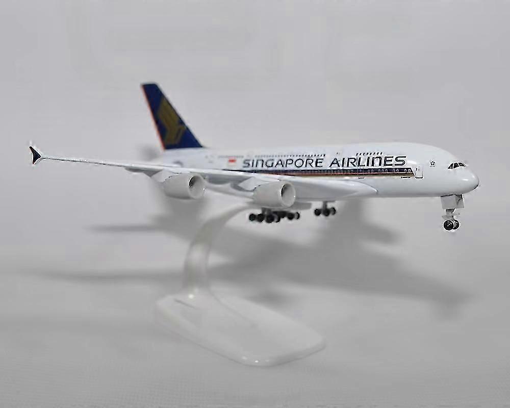 Exquisite 18*20cm Alloy Metal Model Air Singapore Airlines Airbus A380 ...