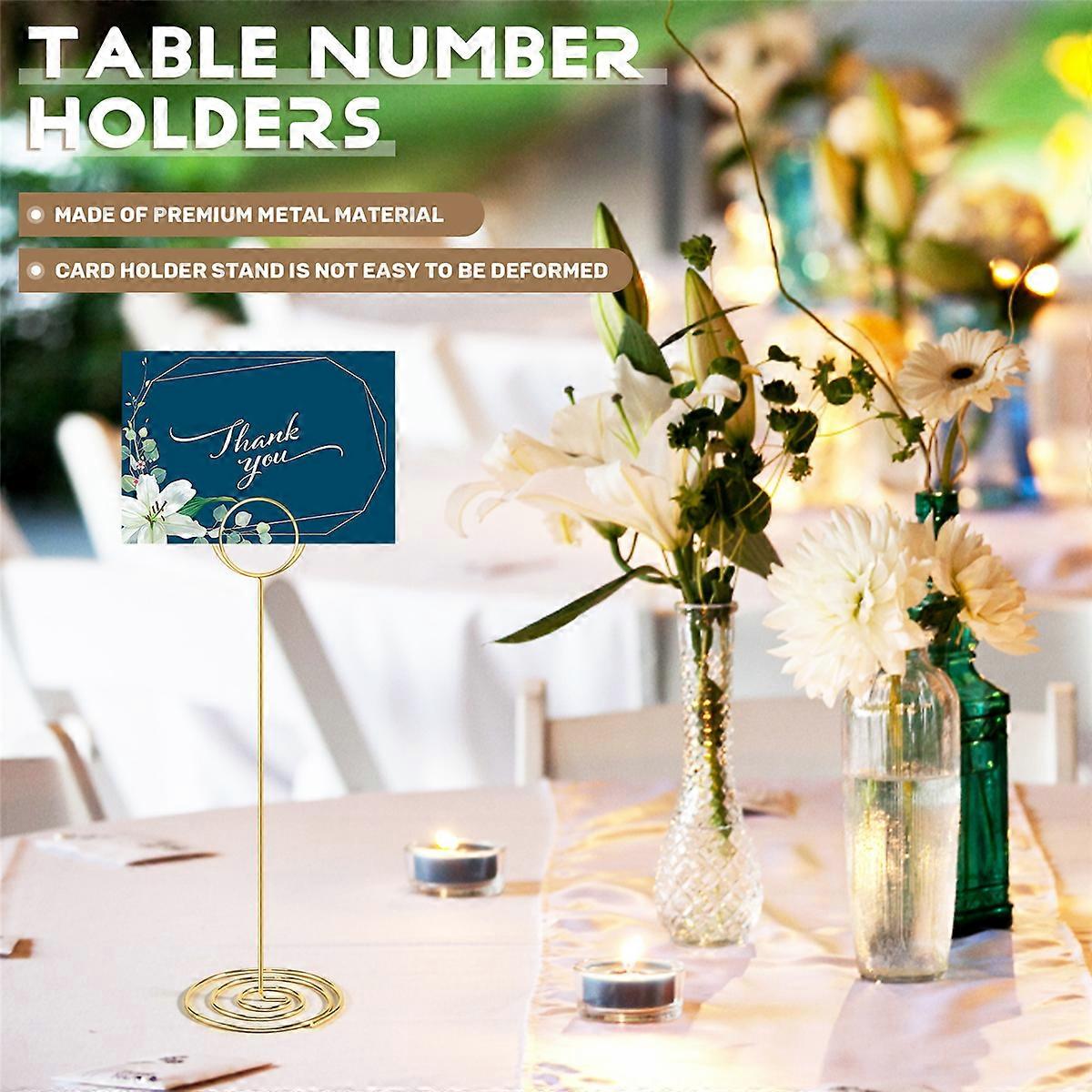 Table Number Holders 10Pcs - 8.75 Inch Place Card Holder Tall Table ...
