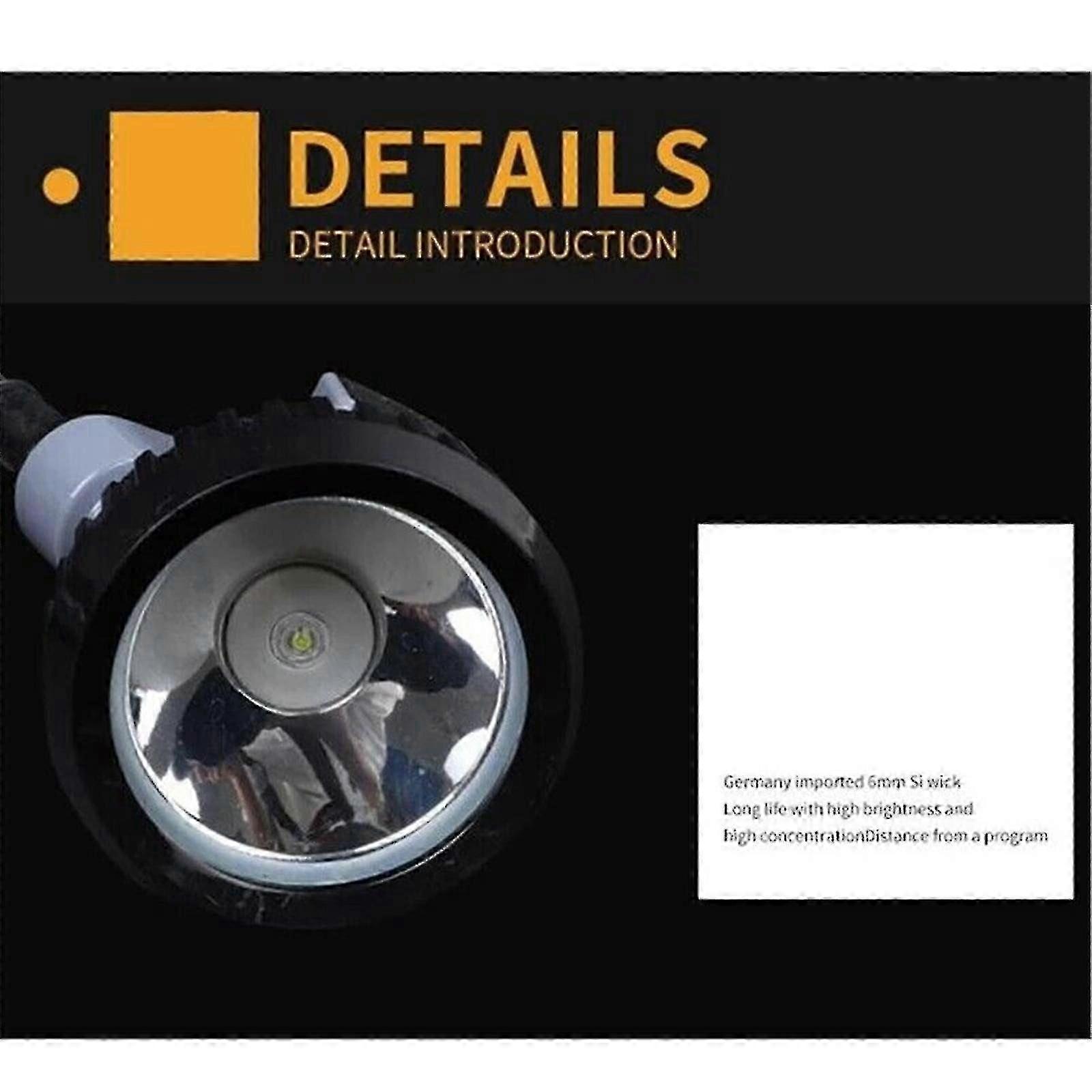 10W Mining Headlamp Strong Light Rechargeable LED Safety Mining ...