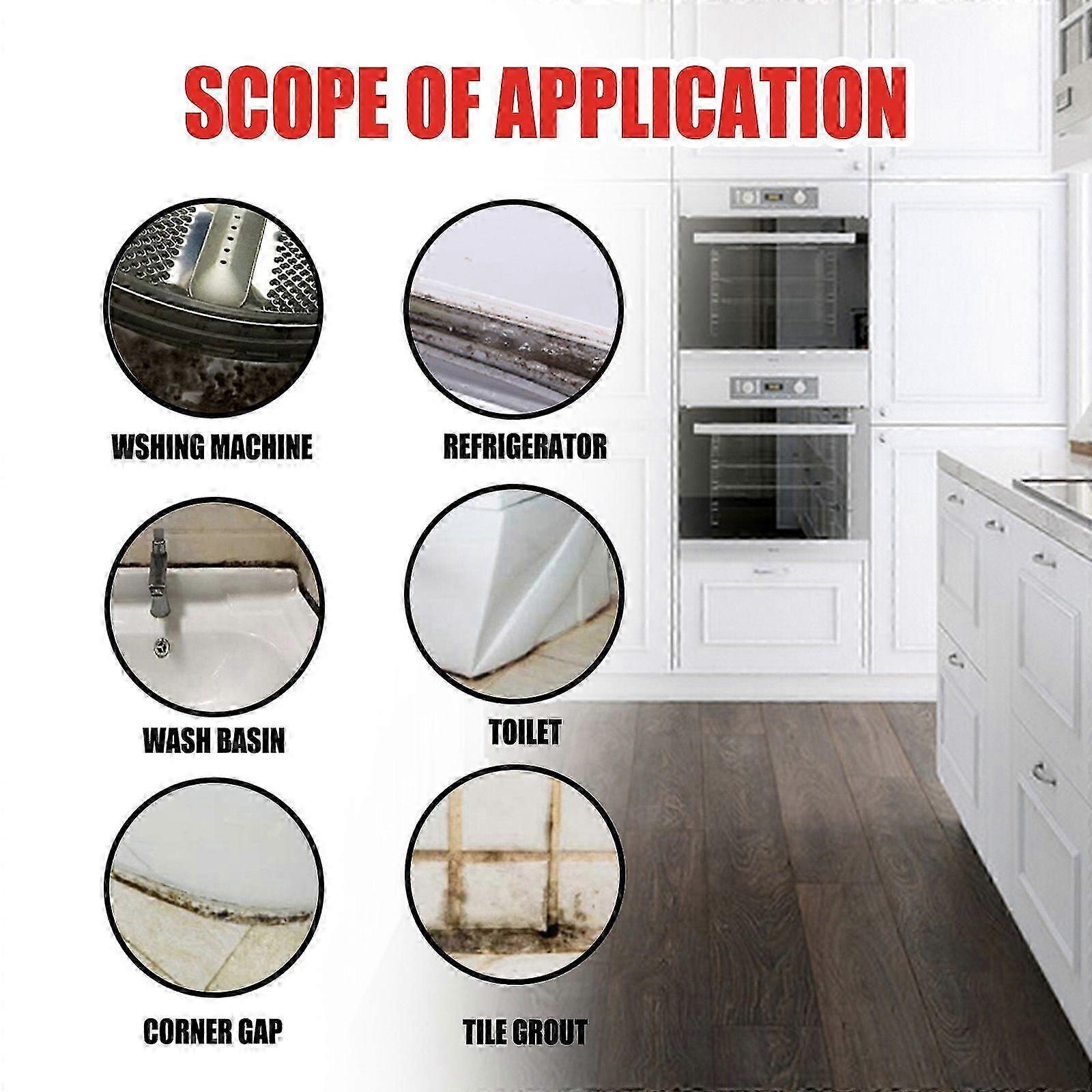 Mildew Removal Gel for Kitchen & Bathroom - Fast-Acting Mold Cleaner ...