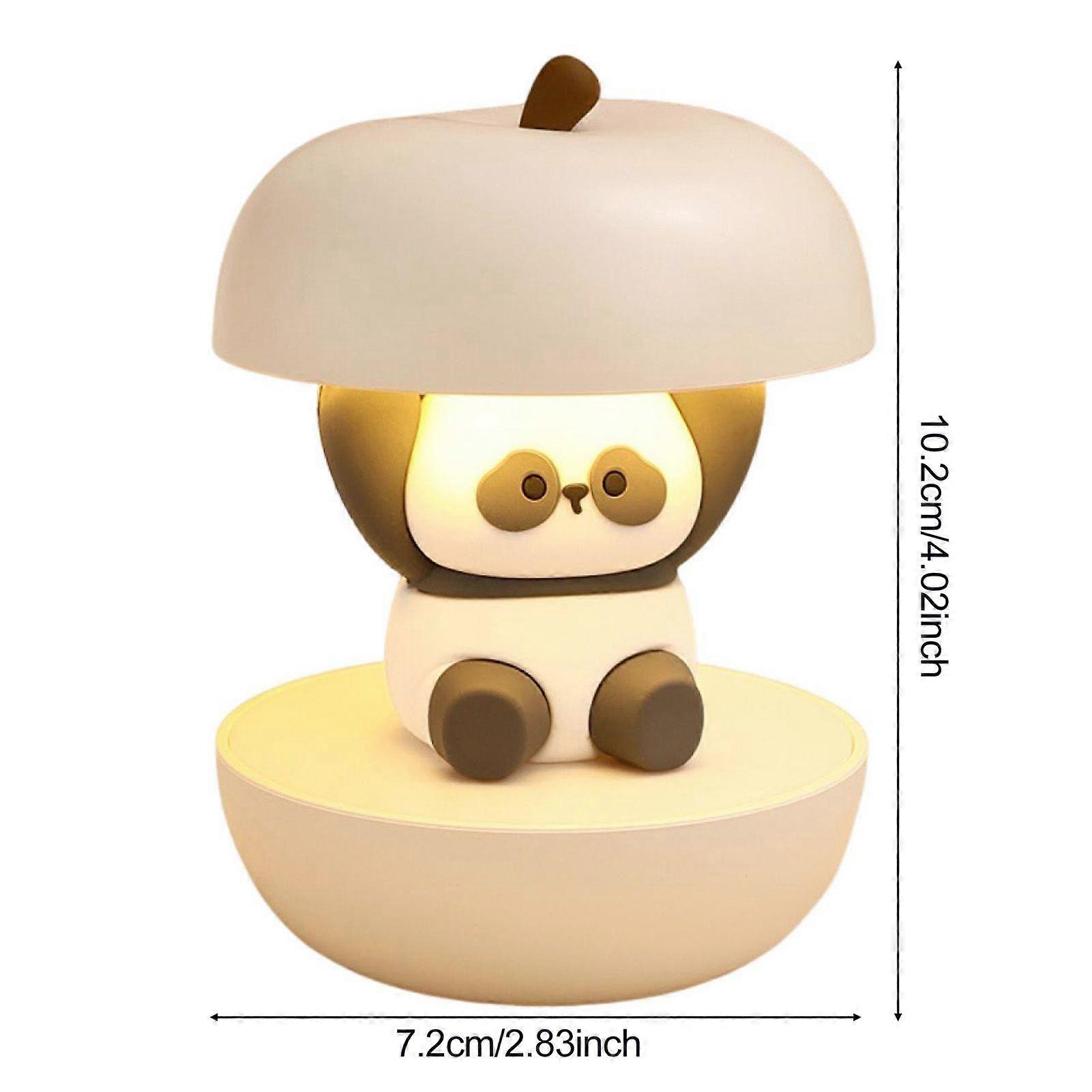 Apples Panda Night Light USB Rechargeable LED Bedside Lamp Ambient ...