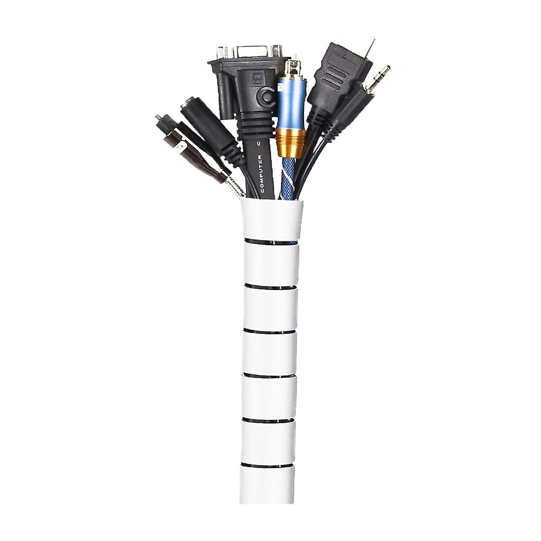 Cable Cover, 10m Flexible Electrical Cable Management Sheath For ...