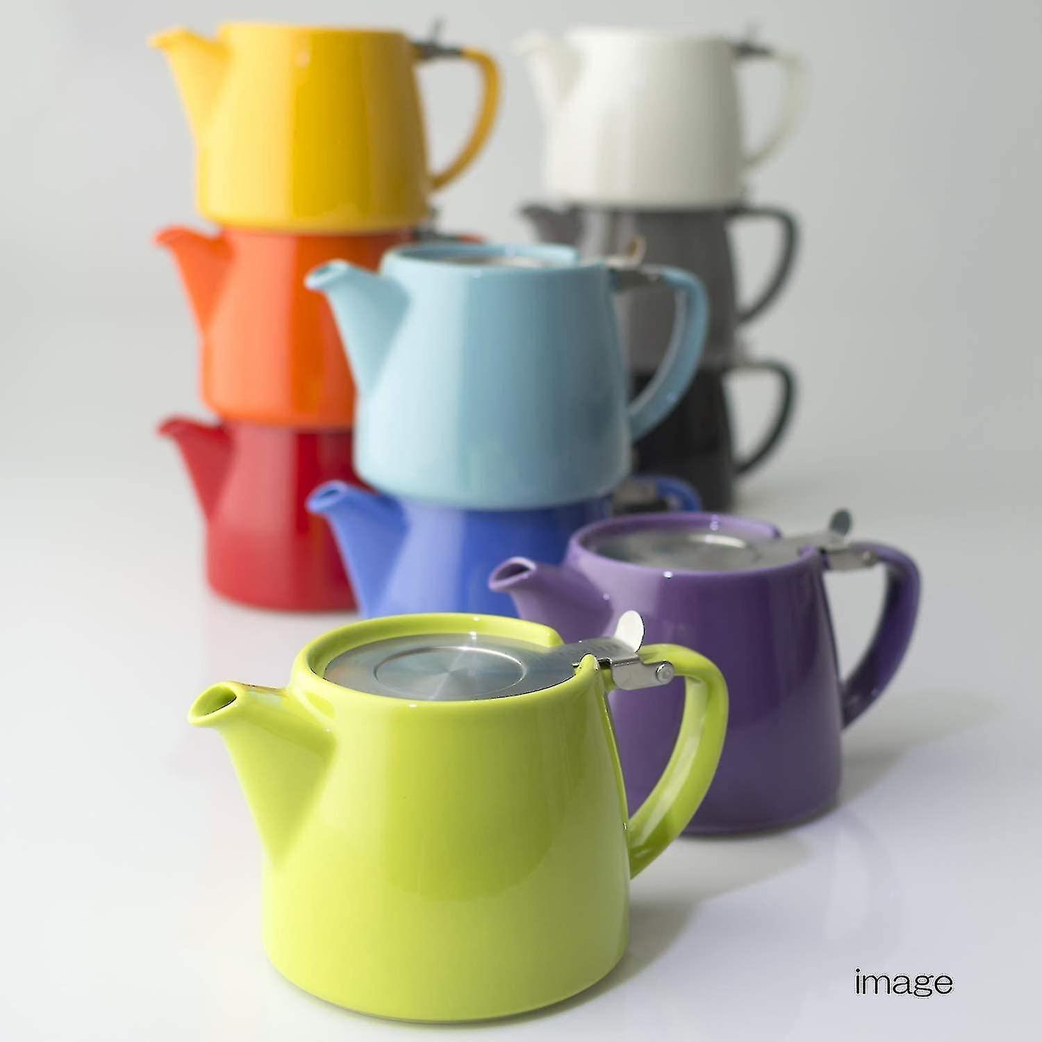 Stump Teapot With Sls Lid And Infuser, 18-ounce, Mandarin | Fruugo UK