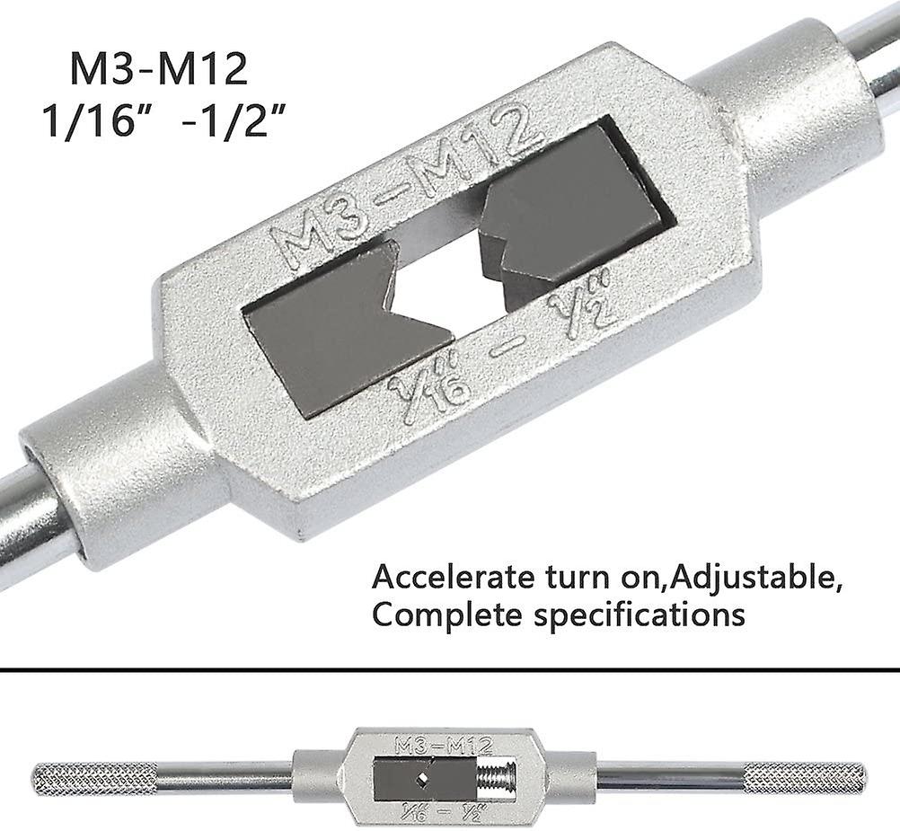 Thread Gauge 8 Piece Tap Wrench Set, Metric Tap Set, Hand Screw Taps ...