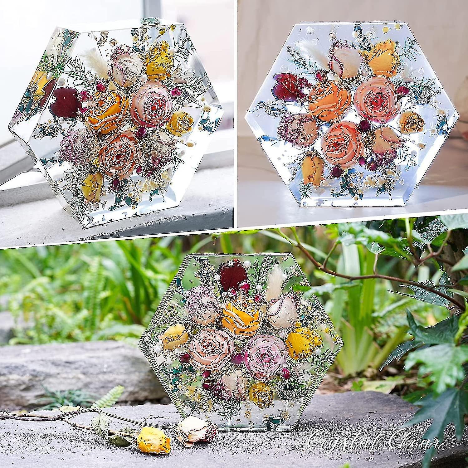 Resin Moulds,resin Moulds Silicone Large(20x23x5cm),resin Hexagon ...