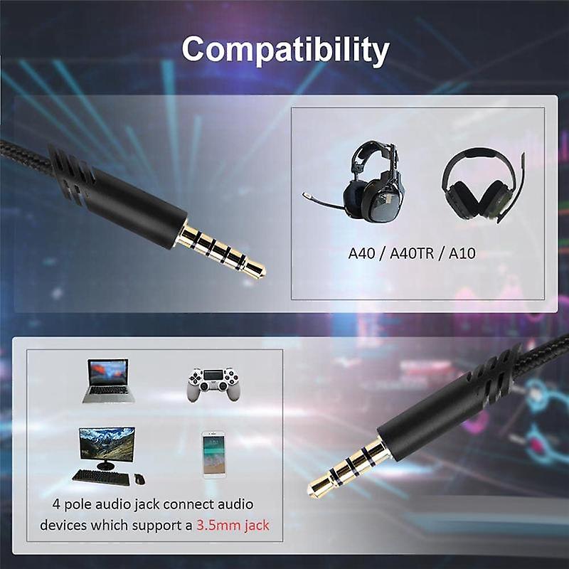 Replacement Earphone Cable for Astro A40 Headset,Audio Cable for /A40 ...