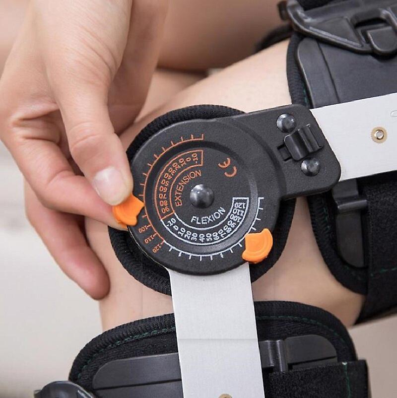 Knee Joint Fixation Bracket Adjustable Hinged Knee Patella Brace Injury ...
