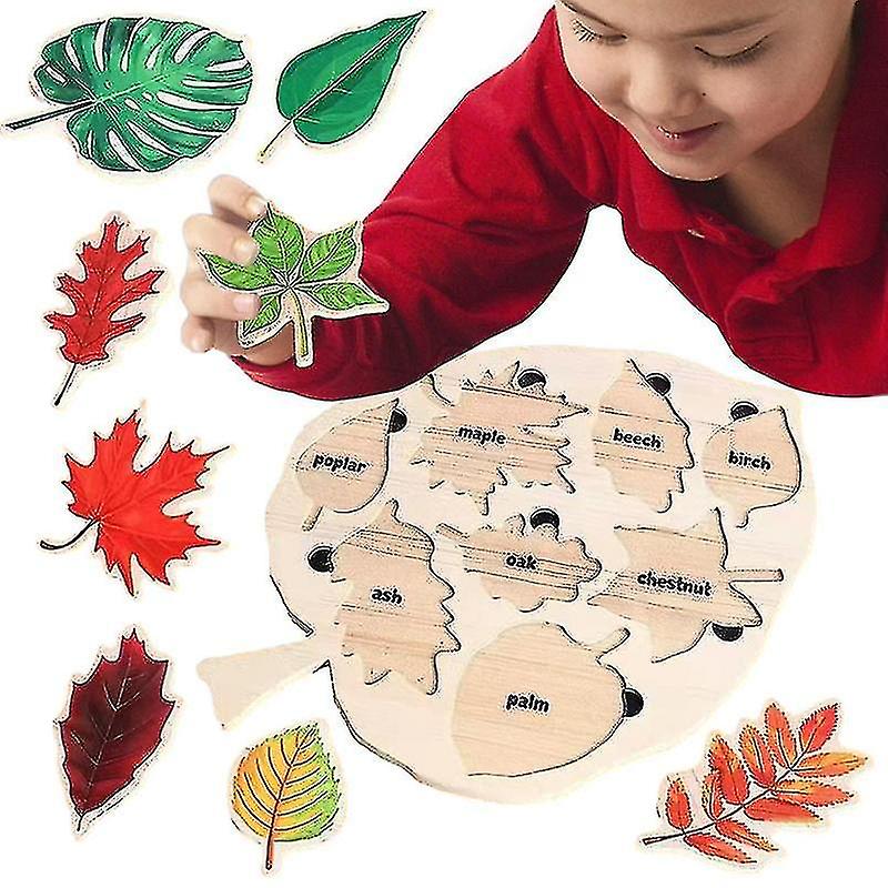 Leaf Shape Puzzle Puzzles For Toddlers Leaf Shape Preschool Puzzles ...