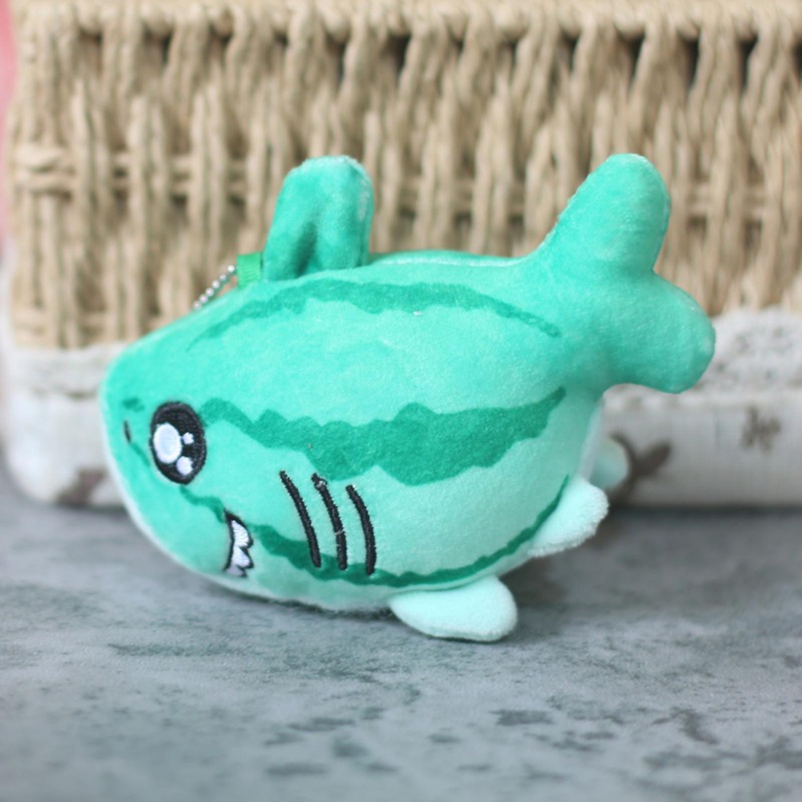 12cm Shark Plush Pendant Creative Lovely Watermelon Shark Bee Plushie ...