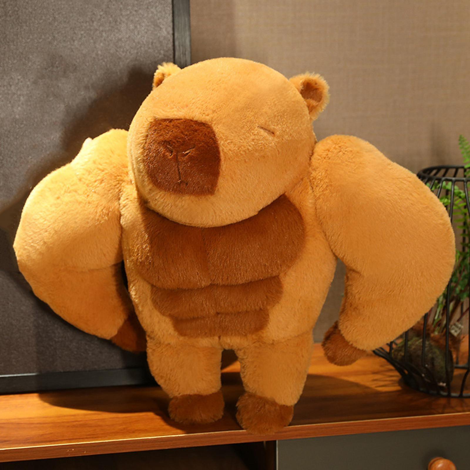 Muscle Capybara Plush Toy Capybara Doll Sofa Cartoon Stuffed Capybara ...