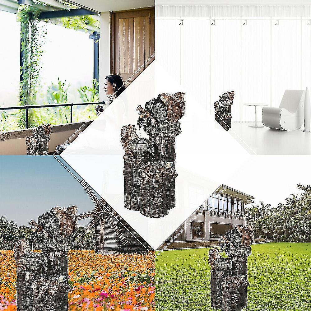 Lawn Garden Statue Water Sculptures Decoration Animal Water Fountains ...