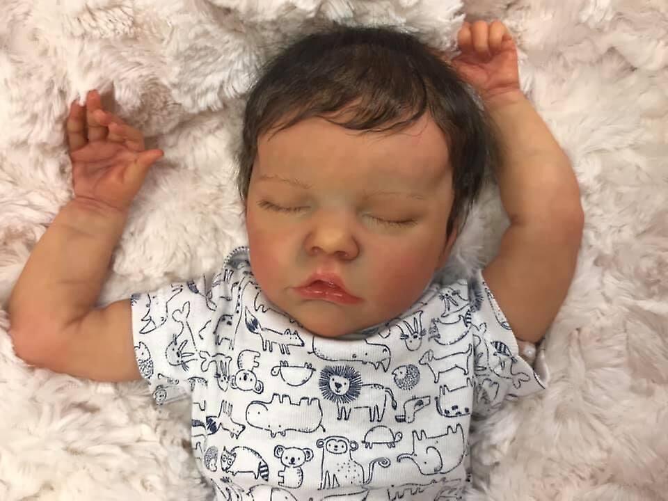 Rebirth Doll 48cm Reborn Premie Baby Born Doll Twin Detaljerad ...