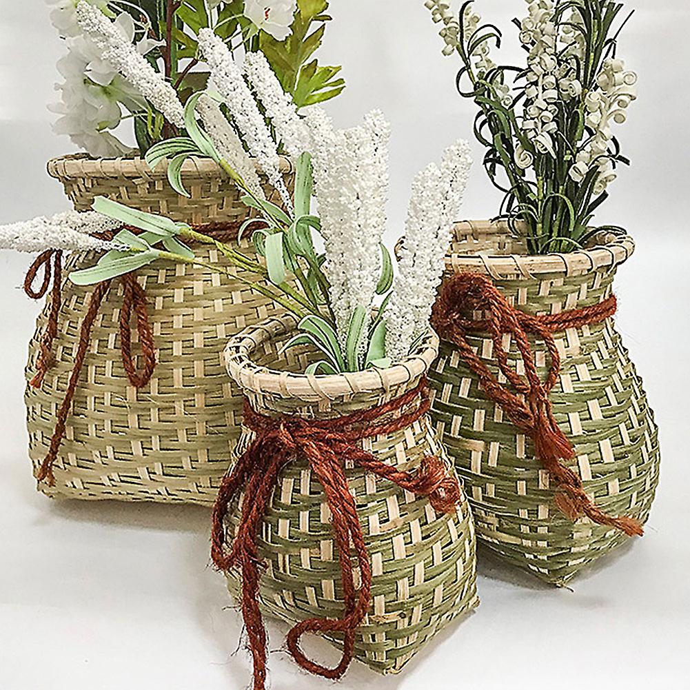 Handmade Bamboo Fish Baskets Craftsmanship Containers Outdoor Fishing ...