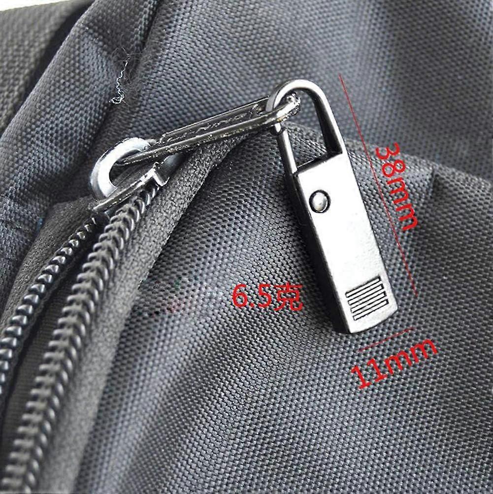 4PCS Black Zipper Pull Tab Replacement Metal Zip Head Extension Zipper ...