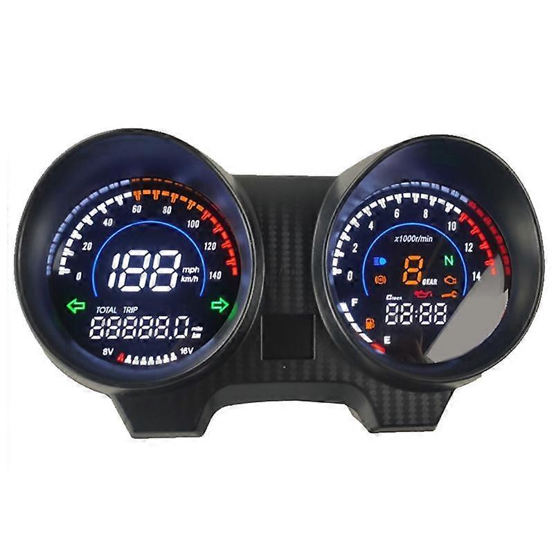 LED Digital Dashboard Motorcycle RPM Meter Speedometer for Brazil 150 ...