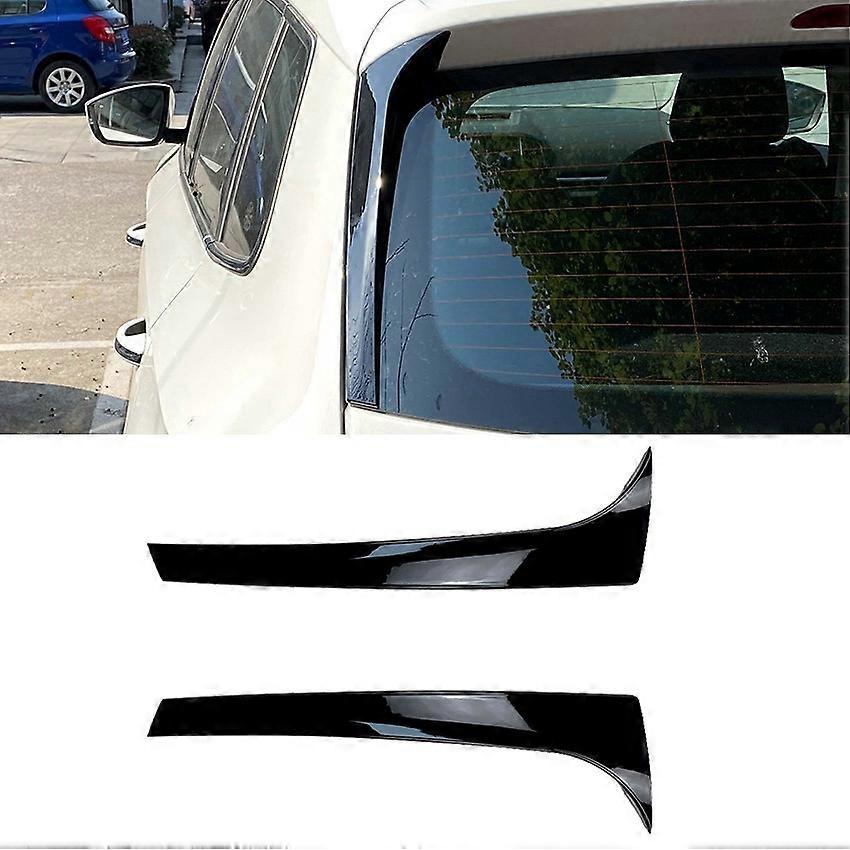 Wing Roof Spoiler for Gloss Black Rear Window Side Wing Roof Spoiler ...