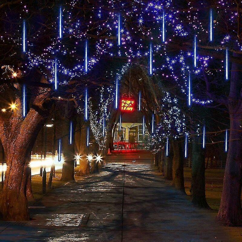 10 Tubes 30CM LED Meteor Rain Light Waterproof Outdoor Shower Rain ...