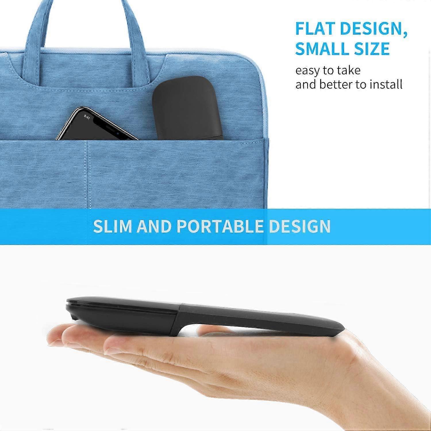 Bluetooth Arc Touch Mouse,Wireless Foldable Mouse Without Receiver,for ...