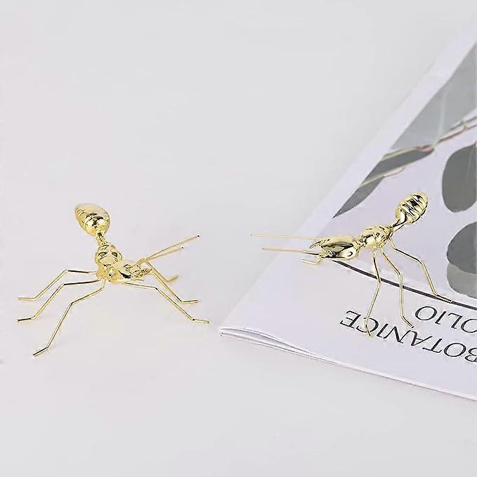 Gold Animal Figurines Mini Ant Statue, Garden Art Brass Decor Animals ...