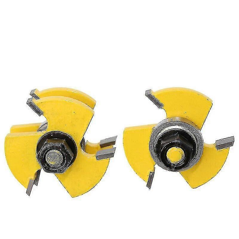 Tongue Groove Router Bits 1/4" Shank T-type Woodworking Tenon Milling ...