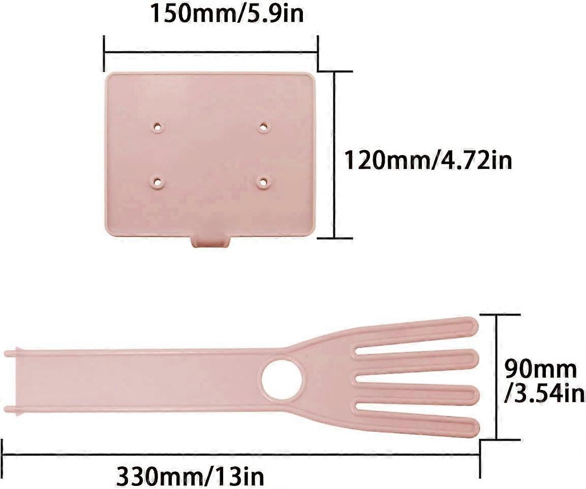 Pink Color Gloves Stand 15x12x34cm Kitchen Multifunctional Rubber ...