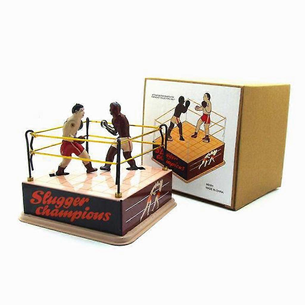 4.92 X 4.92 X 4.33" Abs Plush Boxing Ring Wrestling Boxers Clockwork ...