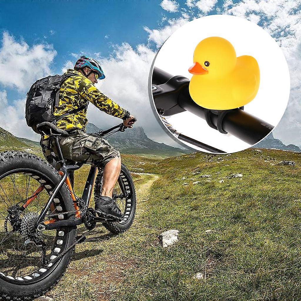 Small Yellow Duck Bicycle Bells for Head Lights Mountain Bike Handlebar ...