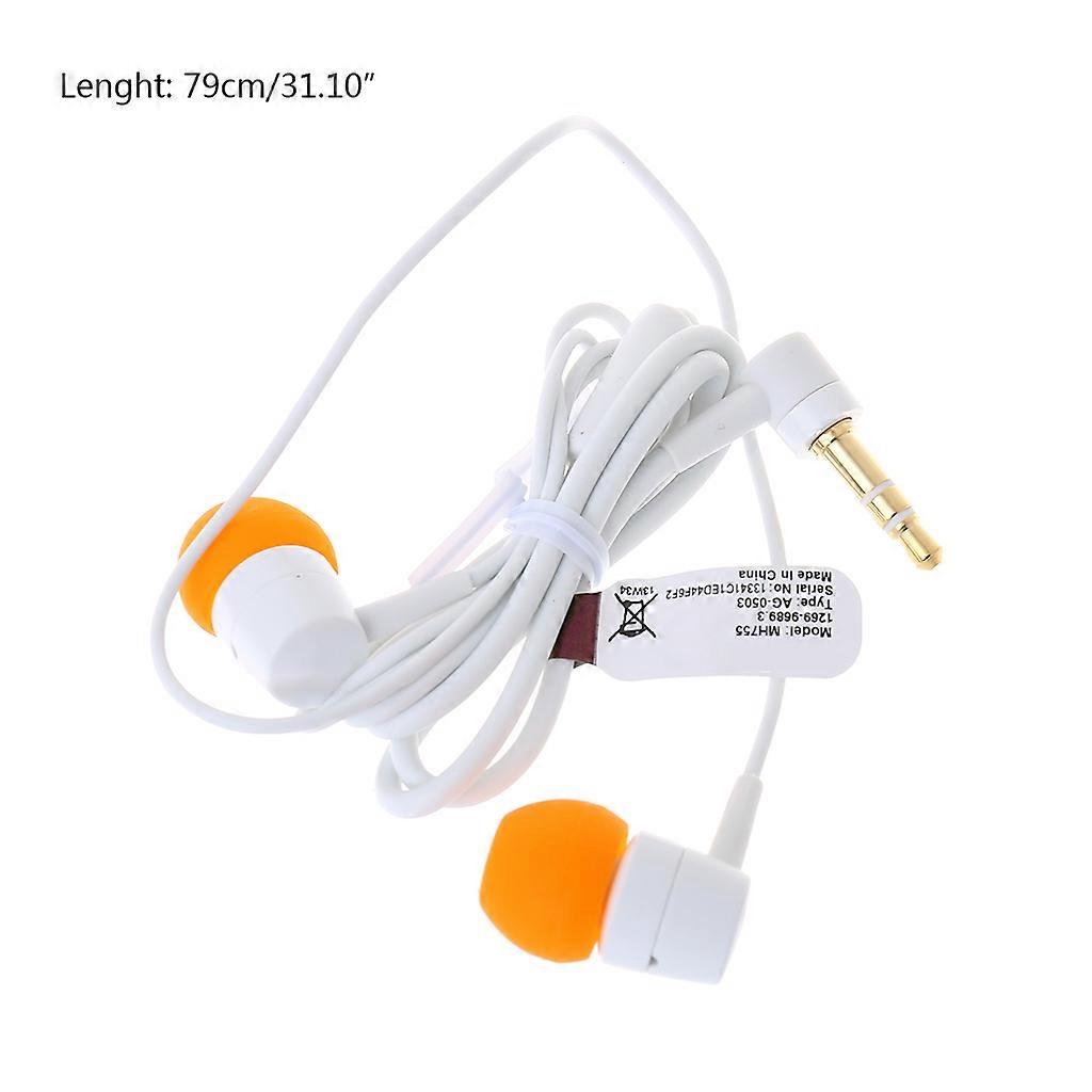 MH755 3.5mm Ultralight Stereo Jack Clear Earphones Lightweight Long ...