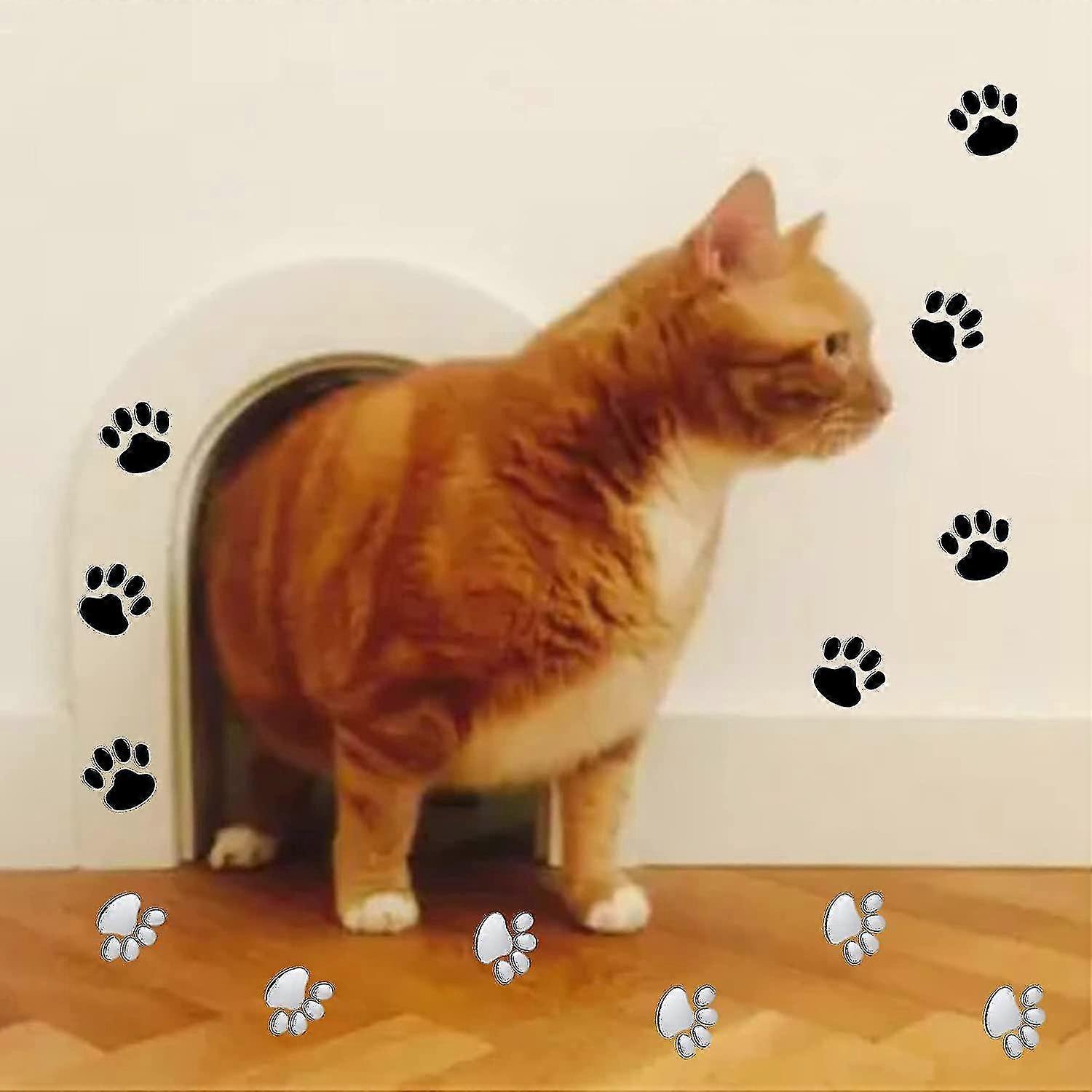 4/12pcs 3d Chrome Dog Paw Footprint Car Sticker, Auto Emblem Decal ...