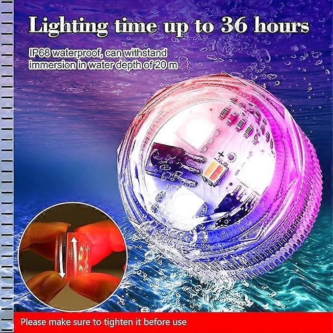 Small Submersible Led Lights with Remote,Mini LED Light,Waterproof Tea ...