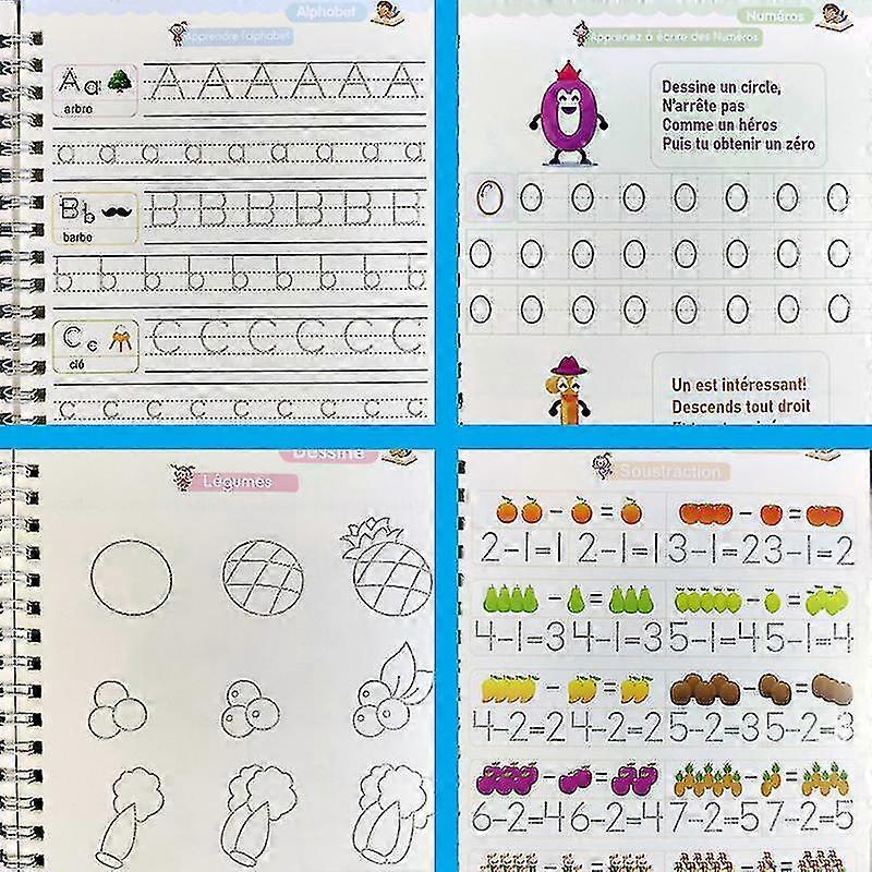 3d French Groove Magic Practice Copybook Children's Book Learning ...