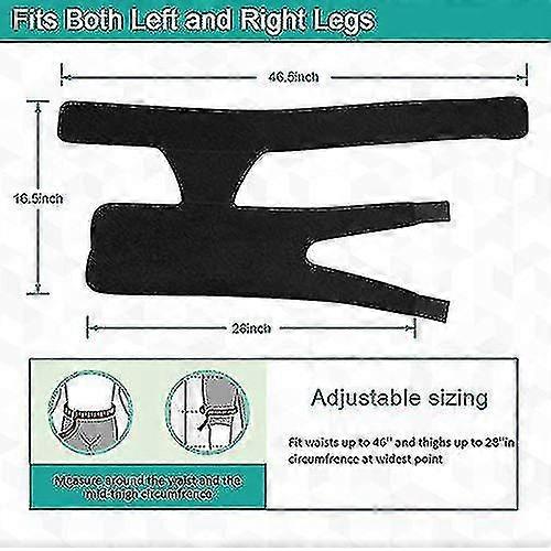 Hip Groin Support Adjustable Neoprene Compression Wrap For Pulled Groin ...