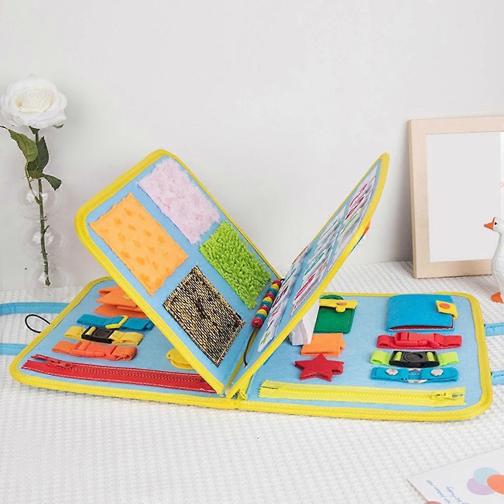 Educational Busy Board Soft Cloth Sensory Teaching Aid for Kindergarten ...