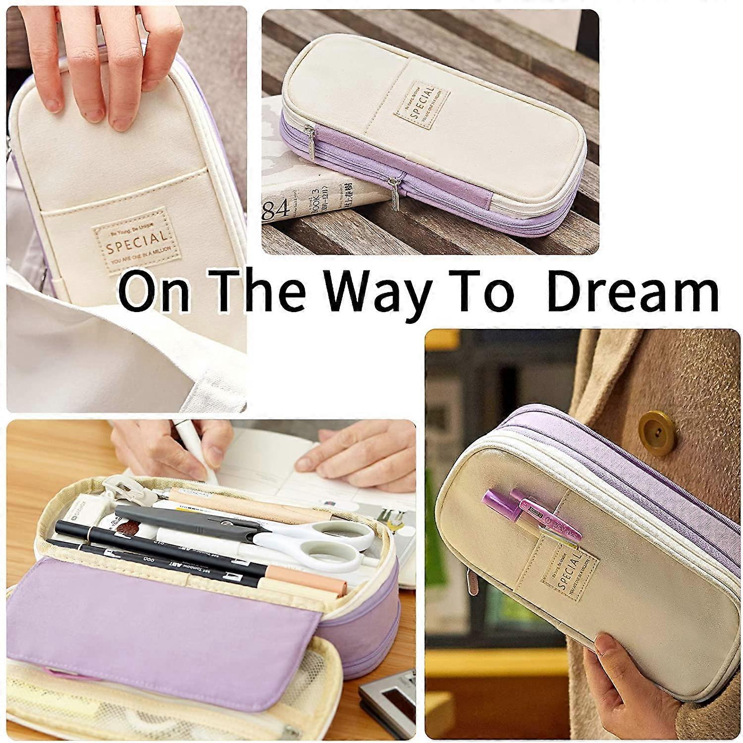 Big Capacity Pencil Pen Case Office College School Large Storage High ...