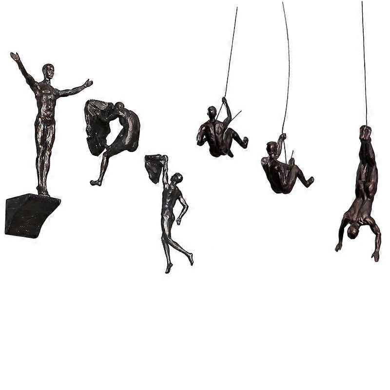 Global Views Climbing Man - Wall Mounted Wall Sculptures 3D Wall Art ...