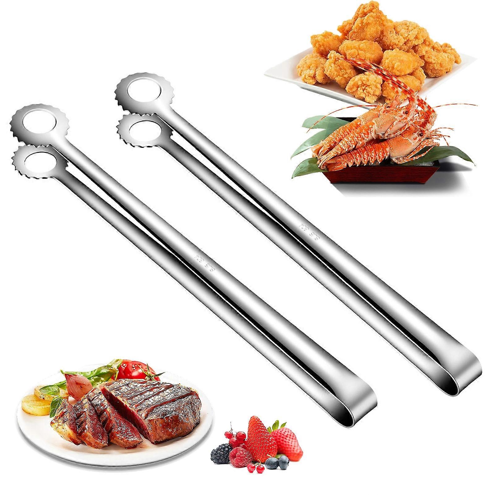 Food Tong Stainless Steel Food Clamp Multifunctional Easy to Clean Firm ...
